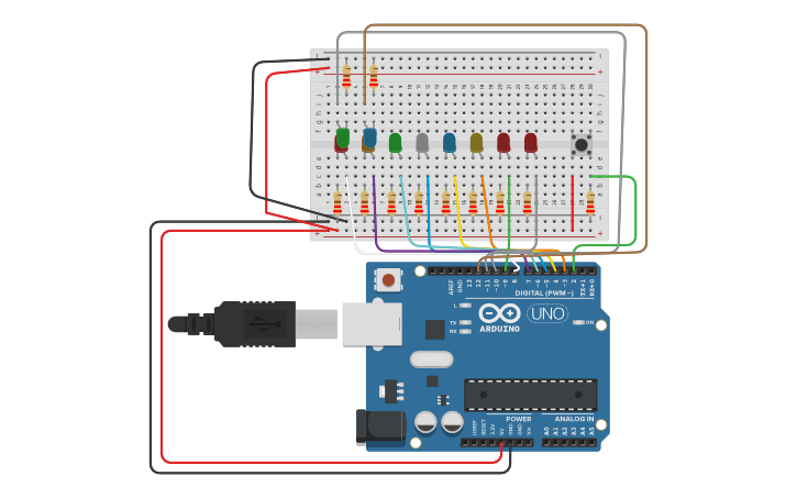 Circuit design Copy of Spaceship interface | Tinkercad