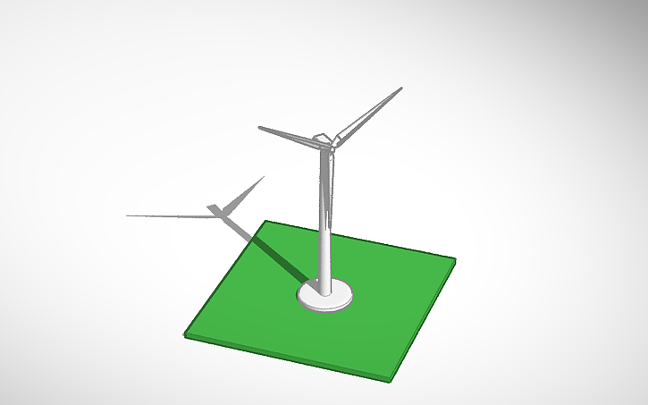 3D design Wind Turbine - Tinkercad