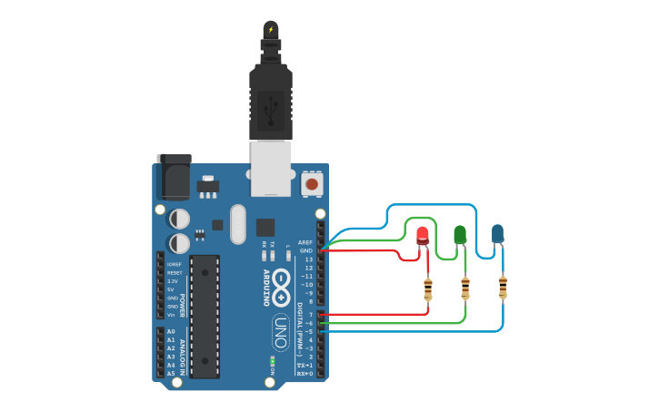 Circuit design Blink | Tinkercad