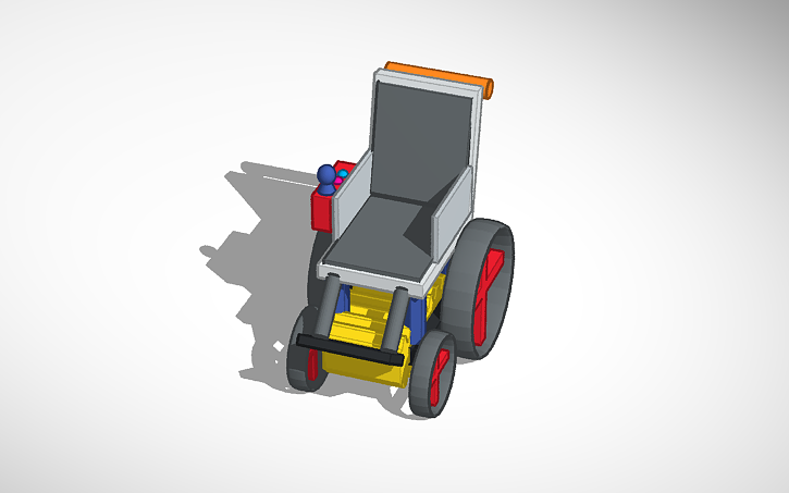 3D design WHEELCHAIR - Tinkercad