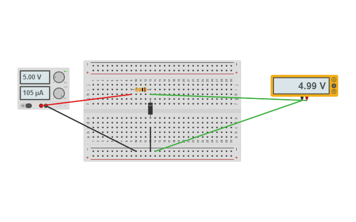 Circuit design Zener diode | Tinkercad