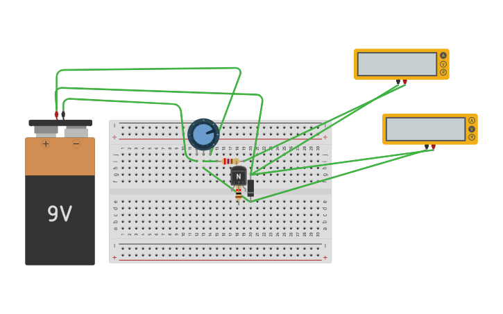 Circuit design DIODES - Tinkercad