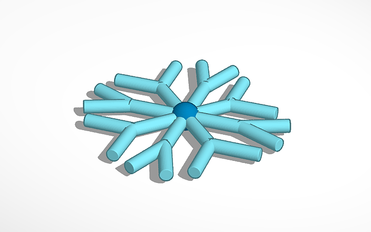 3D design snowflake | Tinkercad