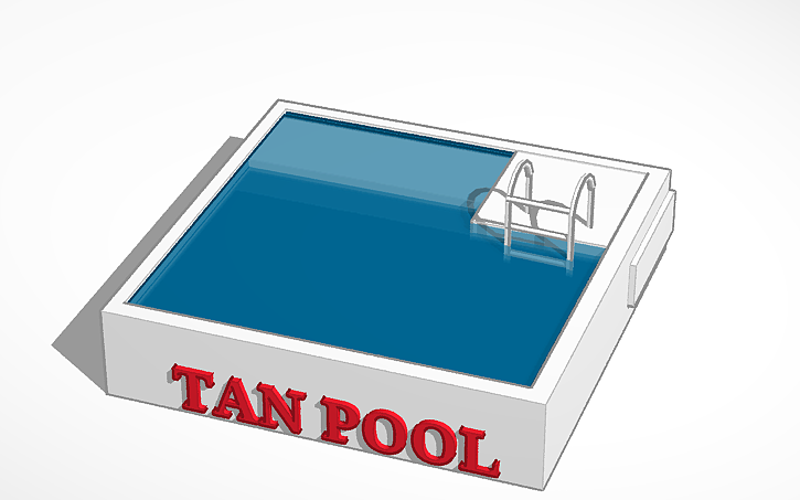 3D design SWIMMING POOL - Tinkercad