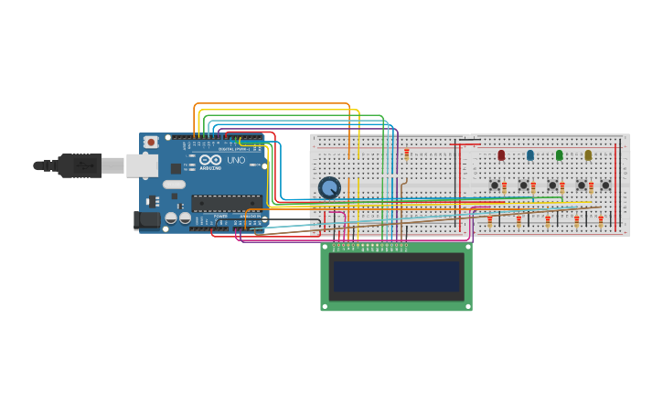 Circuit design Arduino Projet : Super Simon | Tinkercad