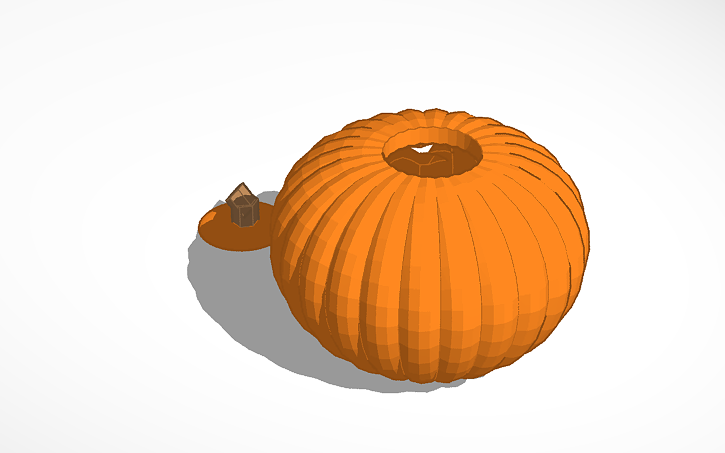 3D design Pumpkin - Tinkercad