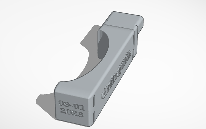 3D design Chain guide - Tinkercad
