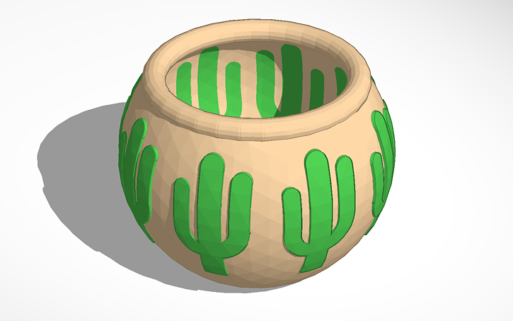 3D design Succulent Pot | Tinkercad