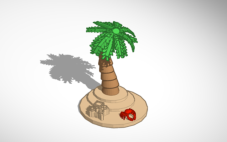 3D design Palm tree - Tinkercad