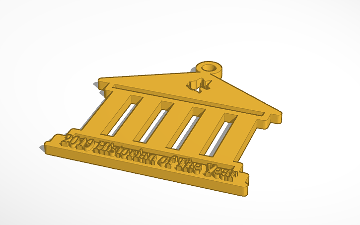 3D design Copy of Historian of the Year - Tinkercad