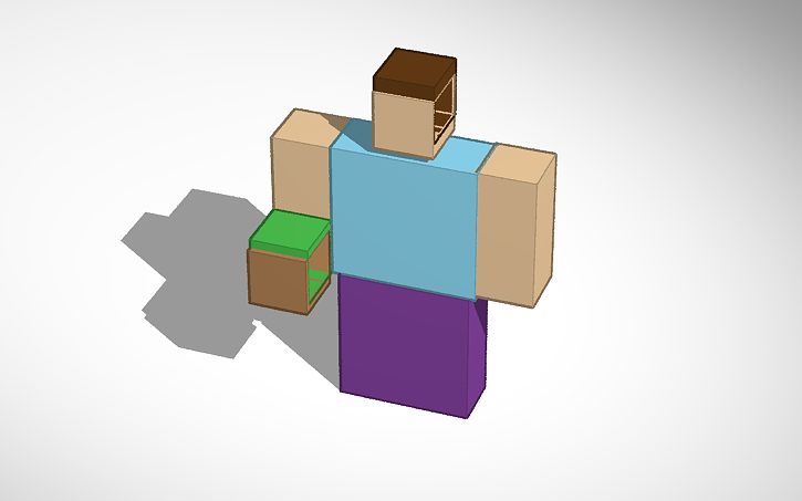 3D design Minecraft Steve | Tinkercad