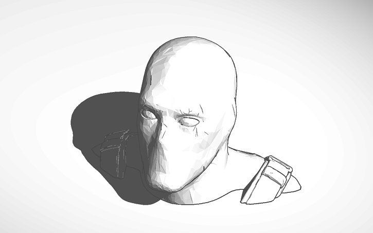 3d Design Deadpool Head Tinkercad