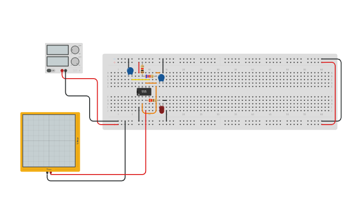 Circuit Design 555 Timer Tinkercad