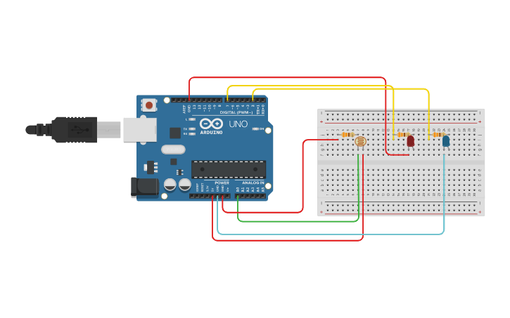 Circuit design lampu taman otomatis | Tinkercad Circuit design lampu taman otomatis | Tinkercad