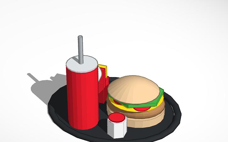 3D design fast food feast | Tinkercad