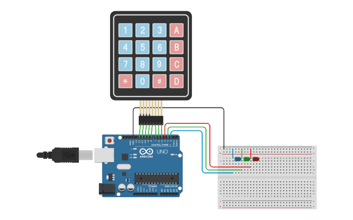 Circuit design Automatic drink dispenser - Tinkercad