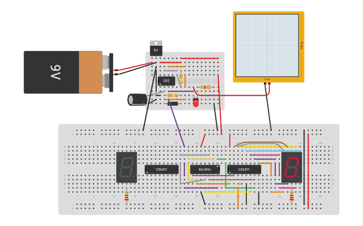 Circuit design Circuito integrado 1 | Tinkercad