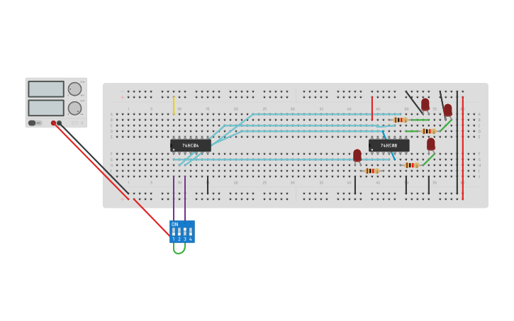 Circuit Design 2 To 4 Decoder Tinkercad