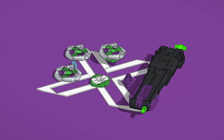 3D design beyblade x samurai saber [fortified] - Tinkercad