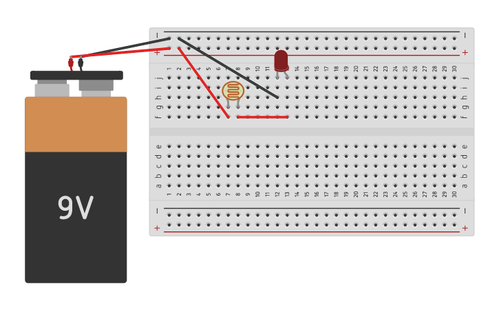 Circuit design 3. Cómo funciona una fotocelda - Tinkercad