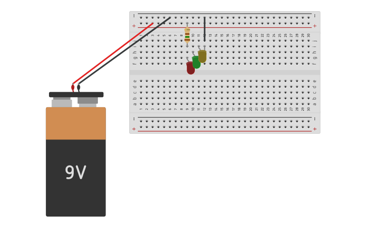 Circuit design SIRCUITO SERIAL - Tinkercad