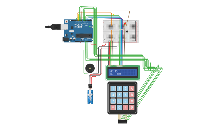 Circuit design Safe - Tinkercad