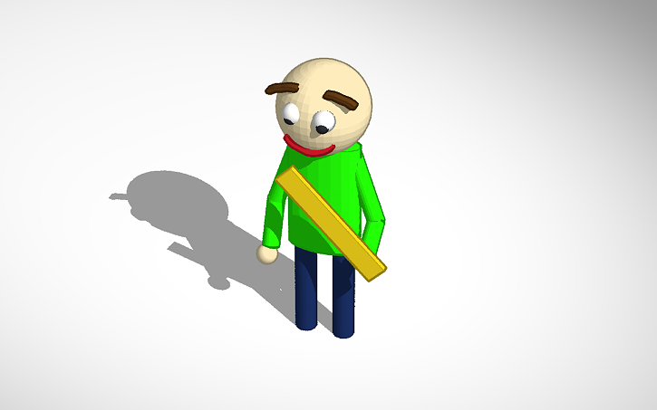 3D design baldi | Tinkercad