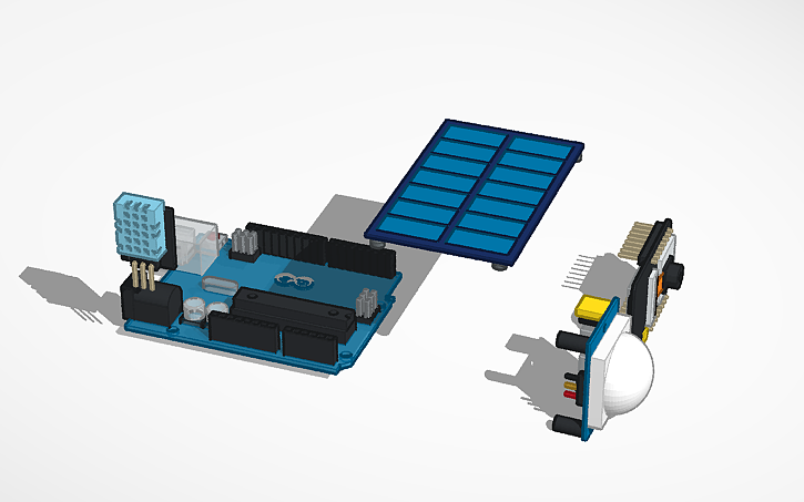 3d Design Iot Enabled Wildlife Monitoring And Protection System Tinkercad
