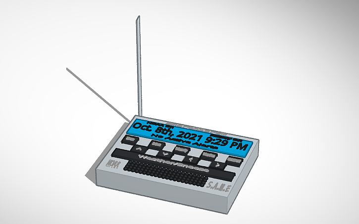 3D design My NOAA Weather Radio Concept - Tinkercad