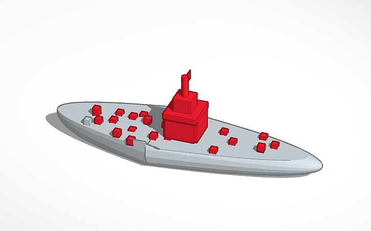 3D design ship | Tinkercad