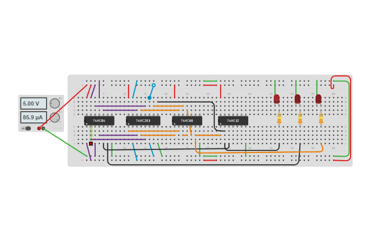 Circuit Design 4 Bit Magnitude Comparator Tinkercad