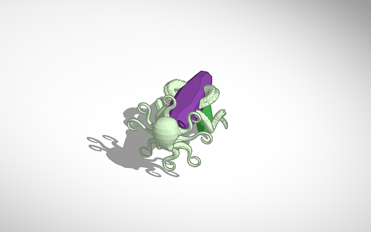 3D design Octozooka - Tinkercad