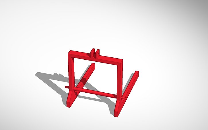 3D design Dreipunkt Anbaubock - Tinkercad
