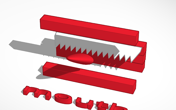 3D design Mouth - Tinkercad