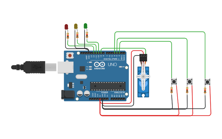 Circuit design Programming Servo Motors 2 - Tinkercad Circuit design Programming Servo Motors 2 - Tinkercad