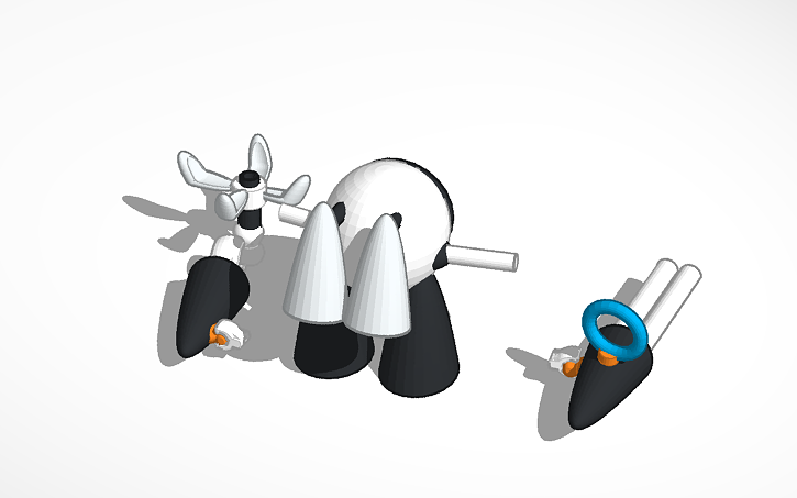 3D design ROBOT to print - Tinkercad