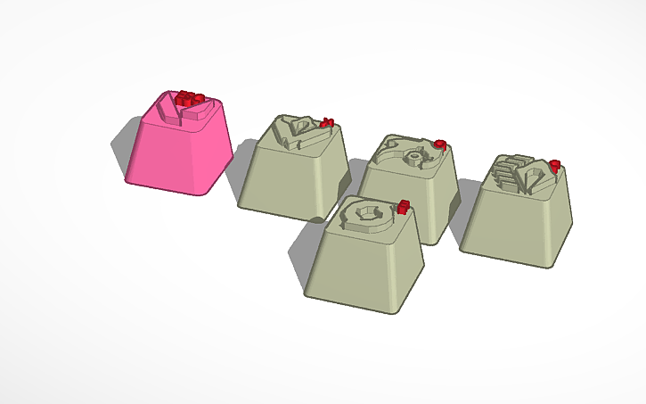 3D design VALORANT KEYCAP OMEN - Tinkercad