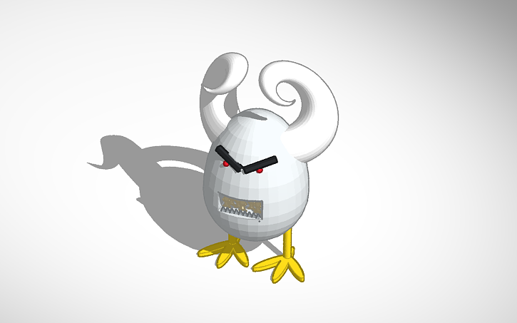 3D design Evil Egg Monter | Tinkercad
