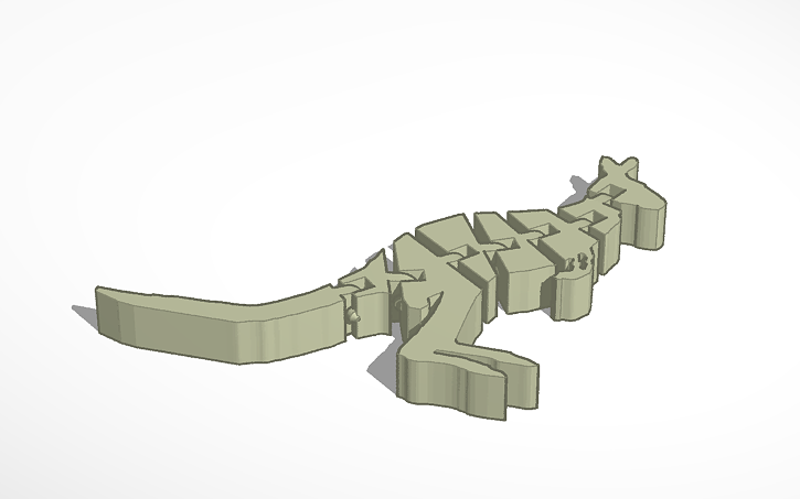 3D design Kangaroo flexi - Tinkercad
