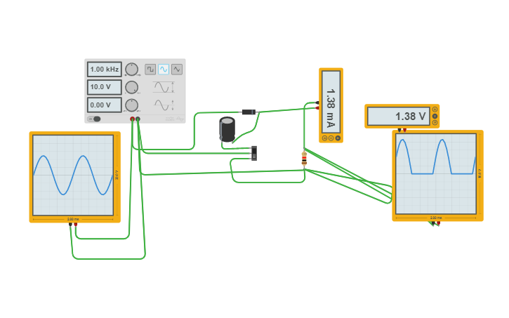 Circuit Design Half Wave Rectifier Tinkercad
