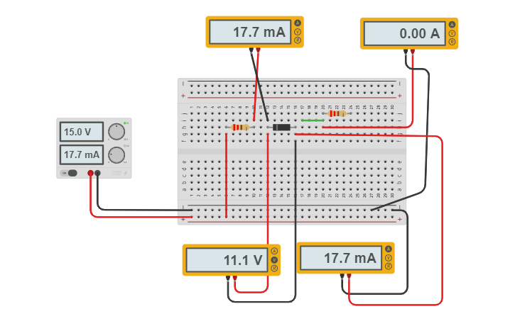Circuit design Diode Zener | Tinkercad