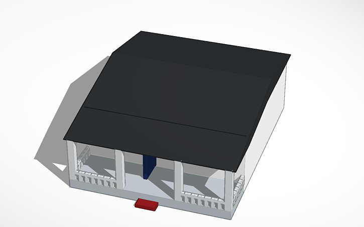 3D design House (detailed) - Tinkercad