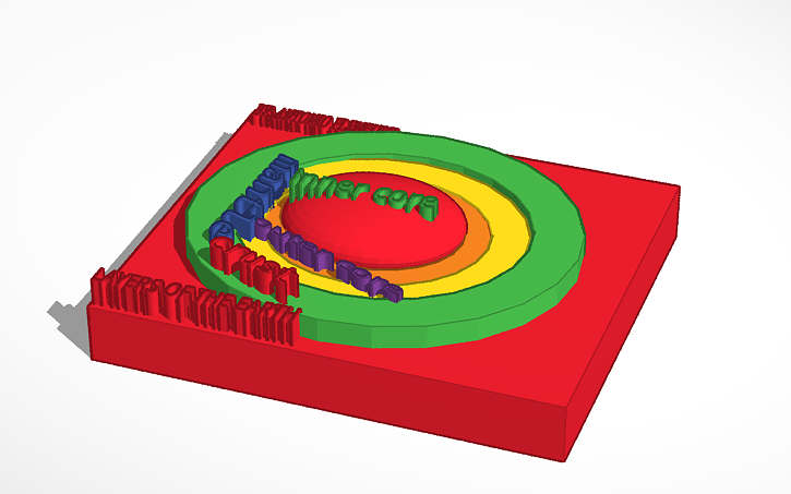 3D design LAYERS OF THE EARTH | Tinkercad