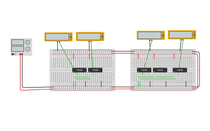 Circuit Design Half Adder And Half Subtractor Tinkercad
