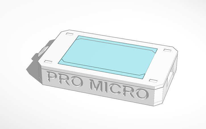 3D design Copy of Arduino Pro Micro Box - Tinkercad