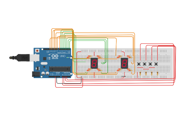 Circuit Design Lab 5 Common Anode Tinkercad