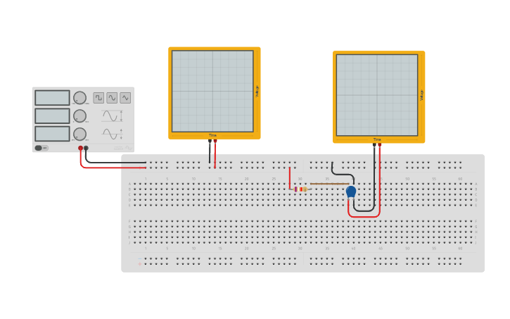 Circuit design LPF - Tinkercad