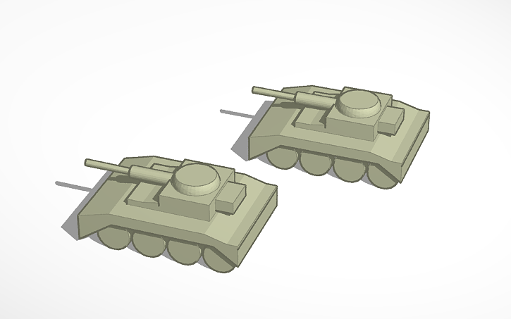 3D design Tanks - Tinkercad