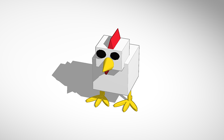 3D design cute chicken | Tinkercad
