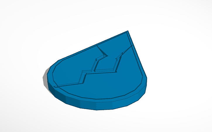 3D design Lapis Gemstone (Cracked) - Tinkercad